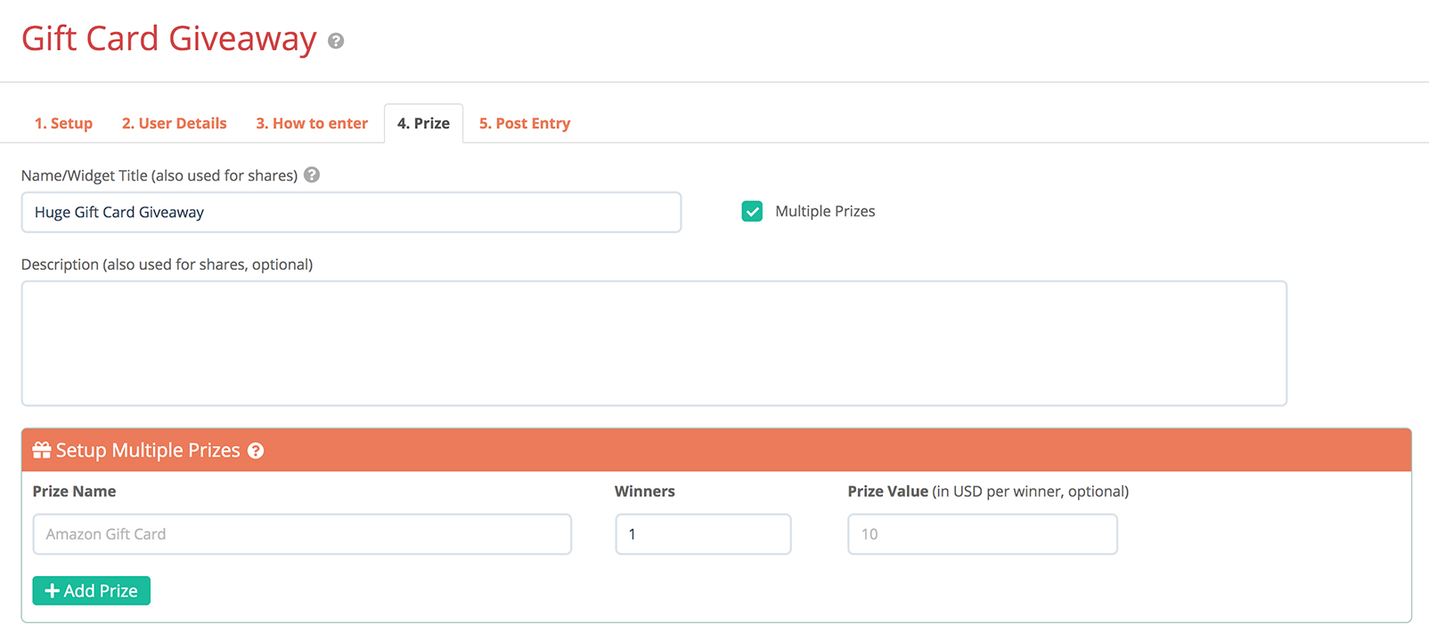Competition Widget Setup - Gleam