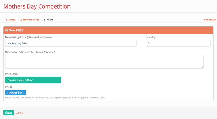 Competition Widget Setup - Gleam