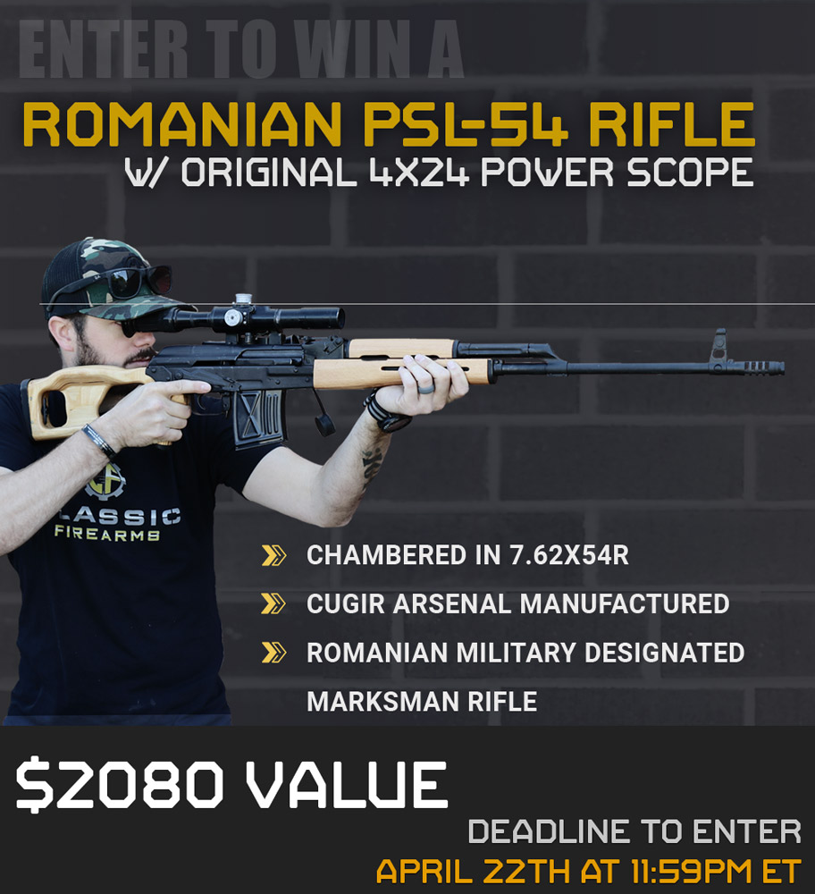Contest - Win A Romanian PSL-54 Rifle w/ Original 4x24 Power Scope