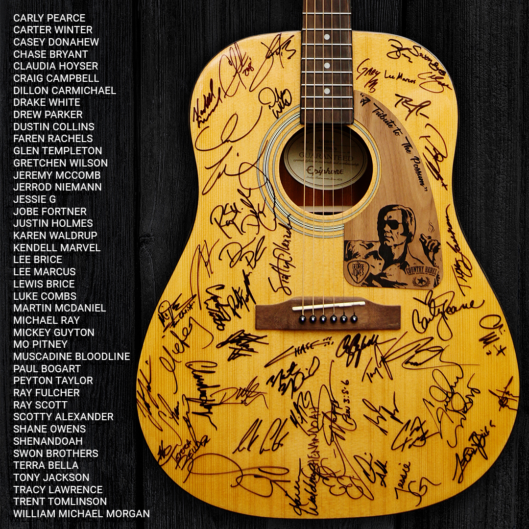 George Jones Sessions // Signed Guitar Giveaway | Country Rebel ...